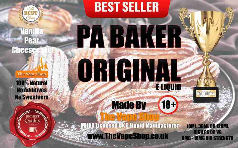 Pa Baker Original: A Top Selling E-Liquid in the UK - Vape Blog