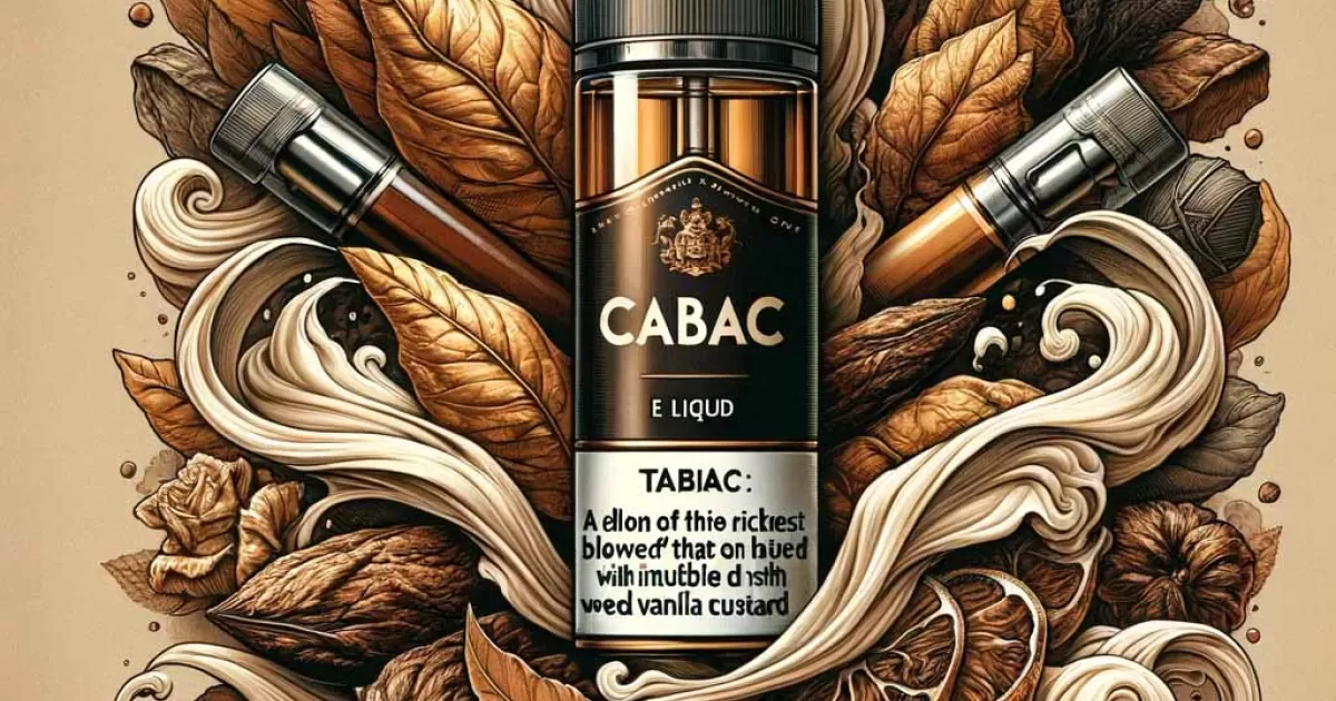 Cabac E Liquid - Tobacco and Vanilla Custard by The Vape Shop