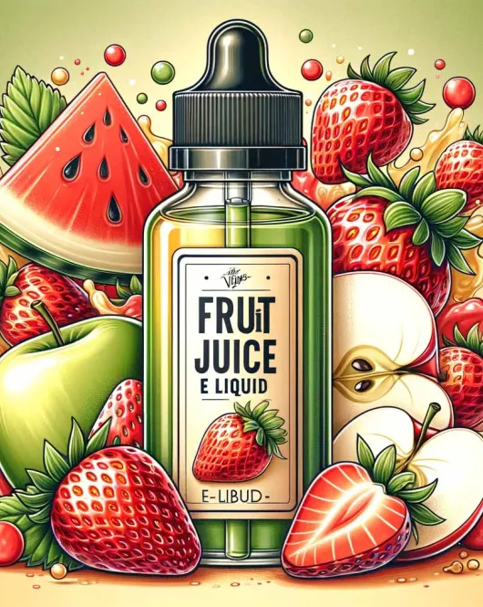 Fruit Juice E Liquid - Strawberry, Apple & Watermelon