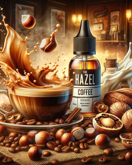 Hazel Coffee E Liquid - Roasted Hazelnuts, Milk & Coffee