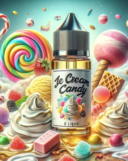 Ice Cream Candy E Liquid - Vanilla Ice Cream, Sherbet & Candy