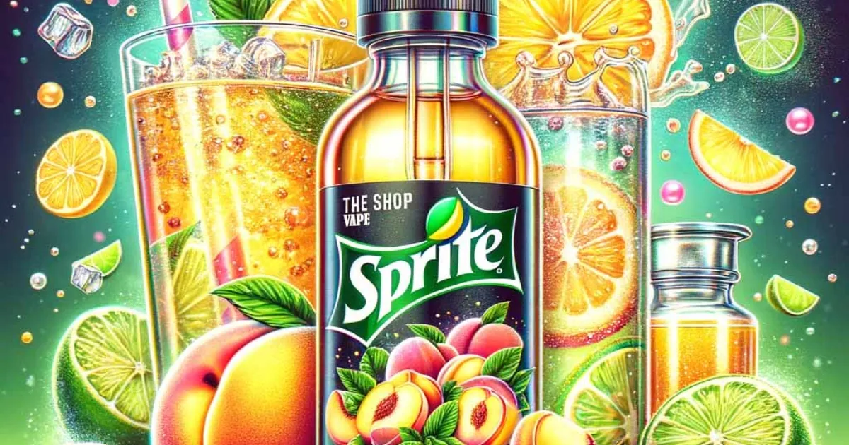 Peach Sprite E Liquid - Lemonade, Lime, Lemon & Peach