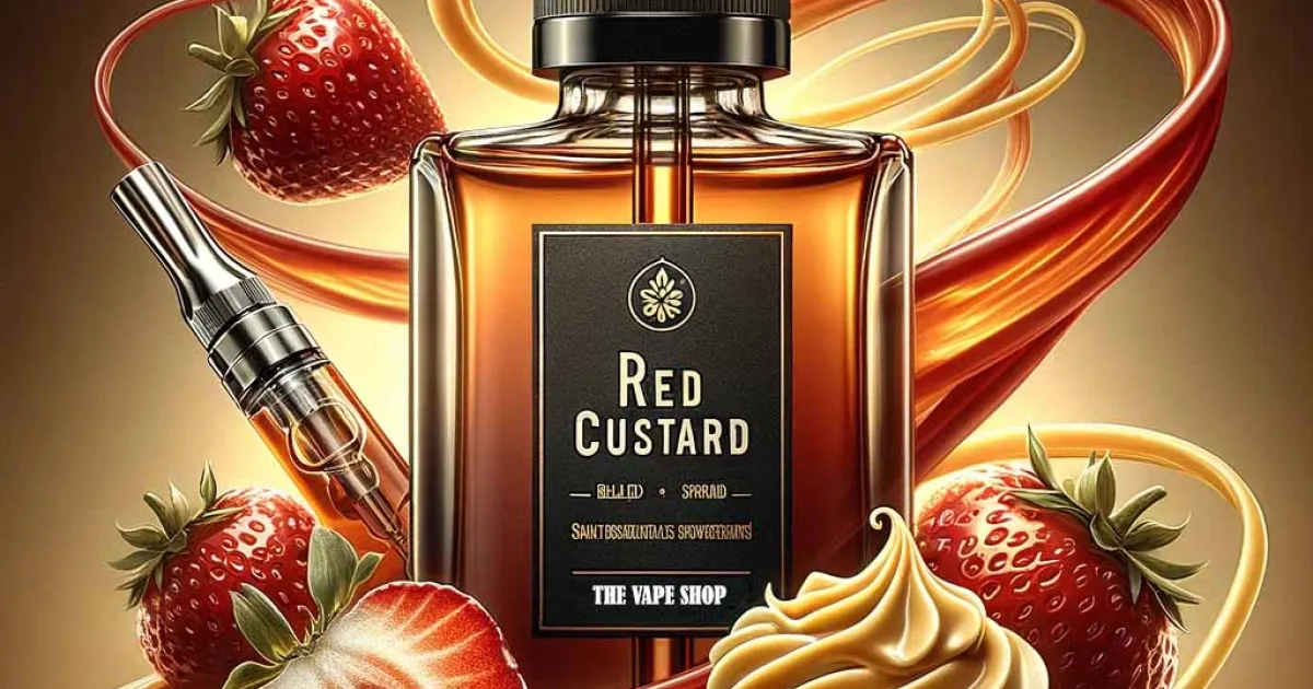 Red Custard E Liquid - Caramel, Strawberry & Vanilla Custard