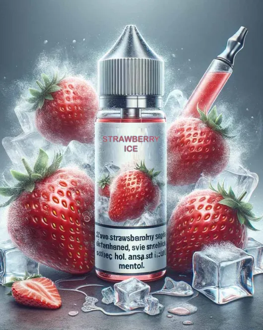 Strawberry Ice E Liquid | 10ml-120ml Iced Strawberry E Juice