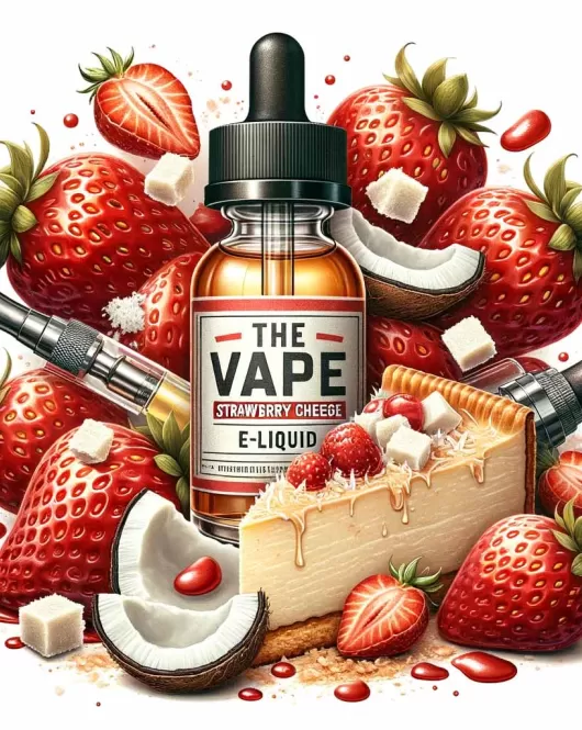 Strawberry Cheese E Liquid - Strawberry, Cheesecake & Coconut