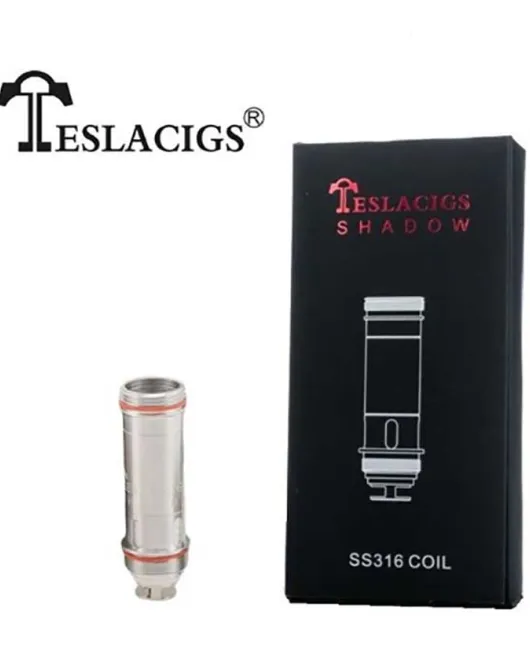 Teslacigs Shadow Tank SS316 0.28Ohm Coils x 5 Pack