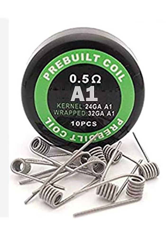Pack of 10 Pre-made Kanthal Coils In 0.5, 0.8 and 1.00 Ohms