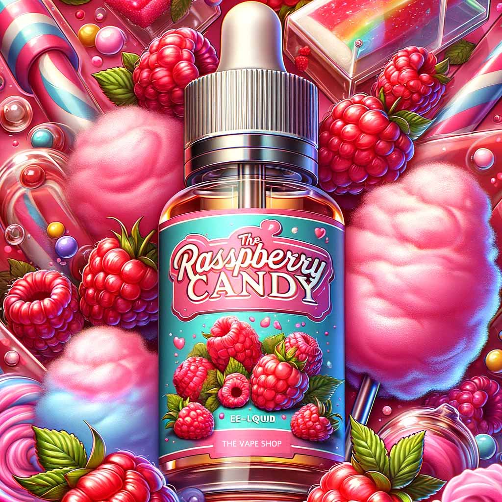 Raspberry Candy E Liquid - Cotton Candy & Raspberry