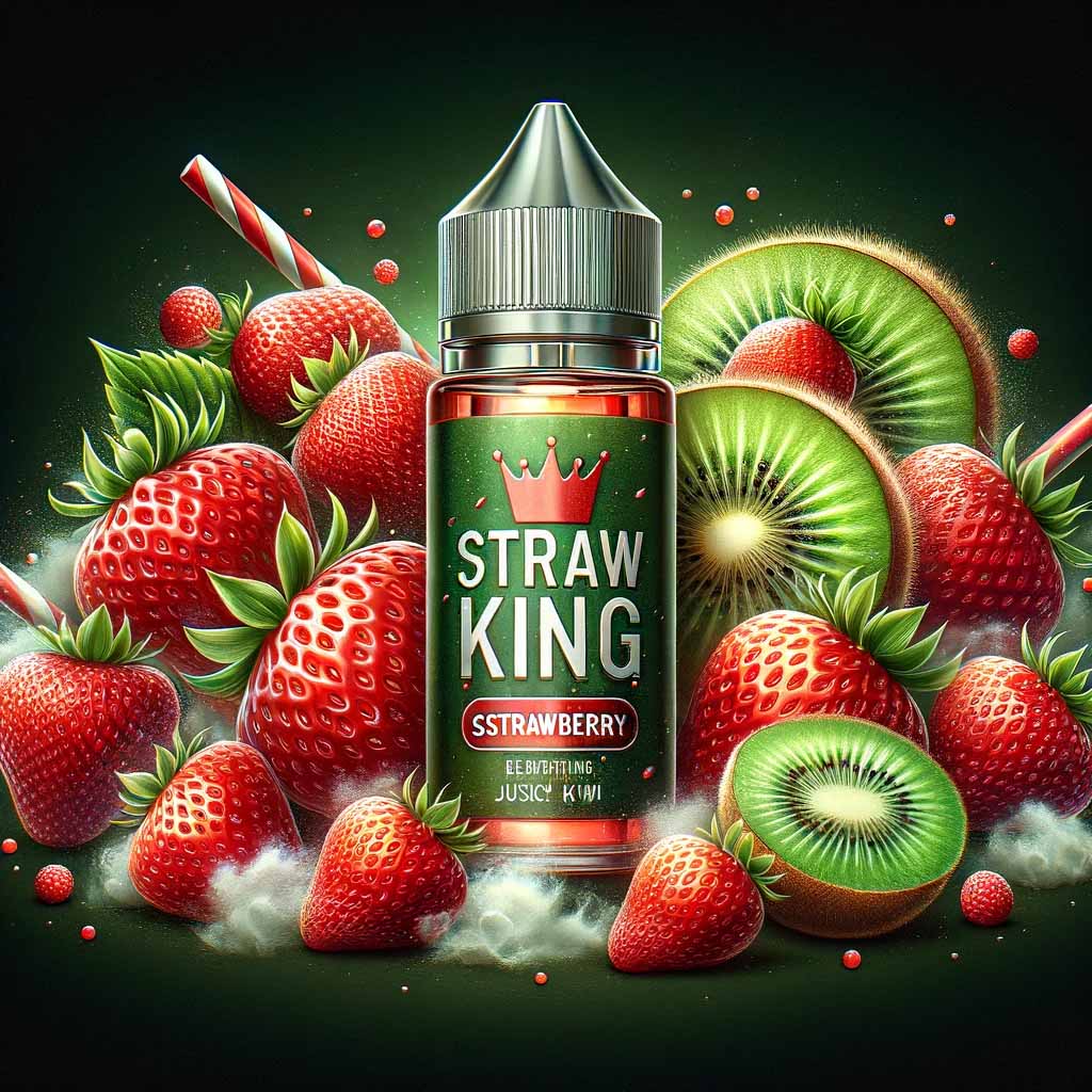 Straw King E Liquid - Strawberry & Kiwi